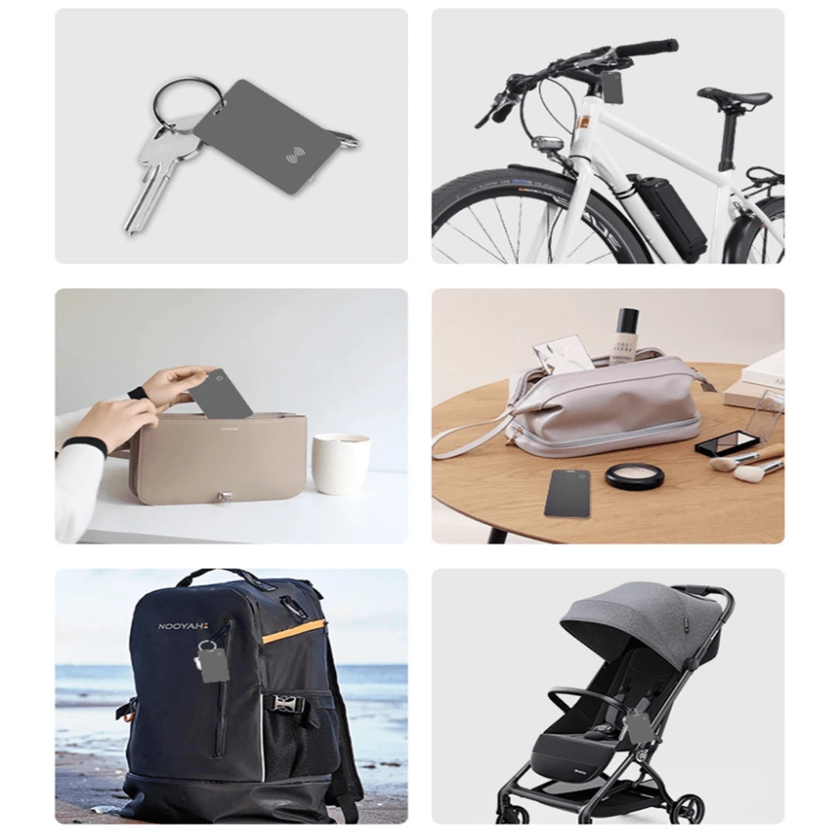 Air Card Ultra-Thin Credit Card Finder Smart GPS Card Finder Wallet ...