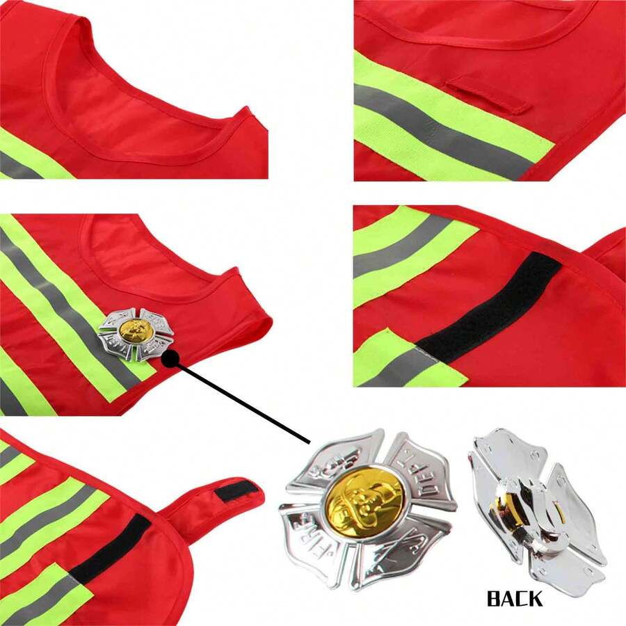 Firefighter Role-Playing Set, 11-Piece Set, Children Boys' Toy Set ...