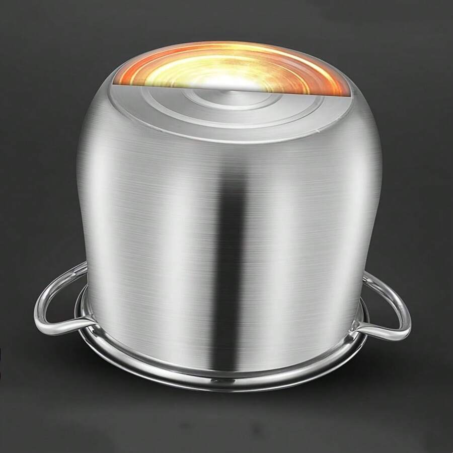 Stainless Steel Cooking Pot, Soup Pot, Noodle Pot, Curry Pot, Camping ...