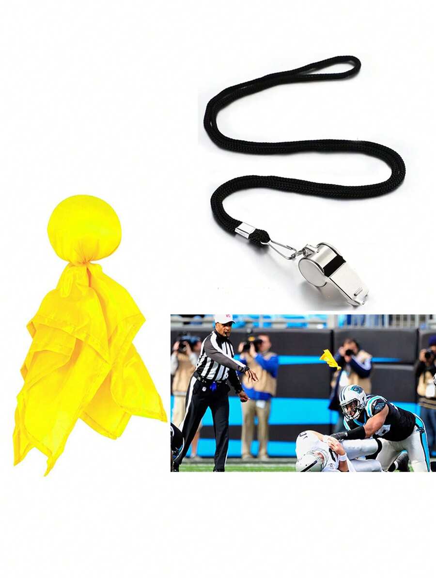 2pcs Professional Football Penalty Flags, Challenge Flags, Referee ...