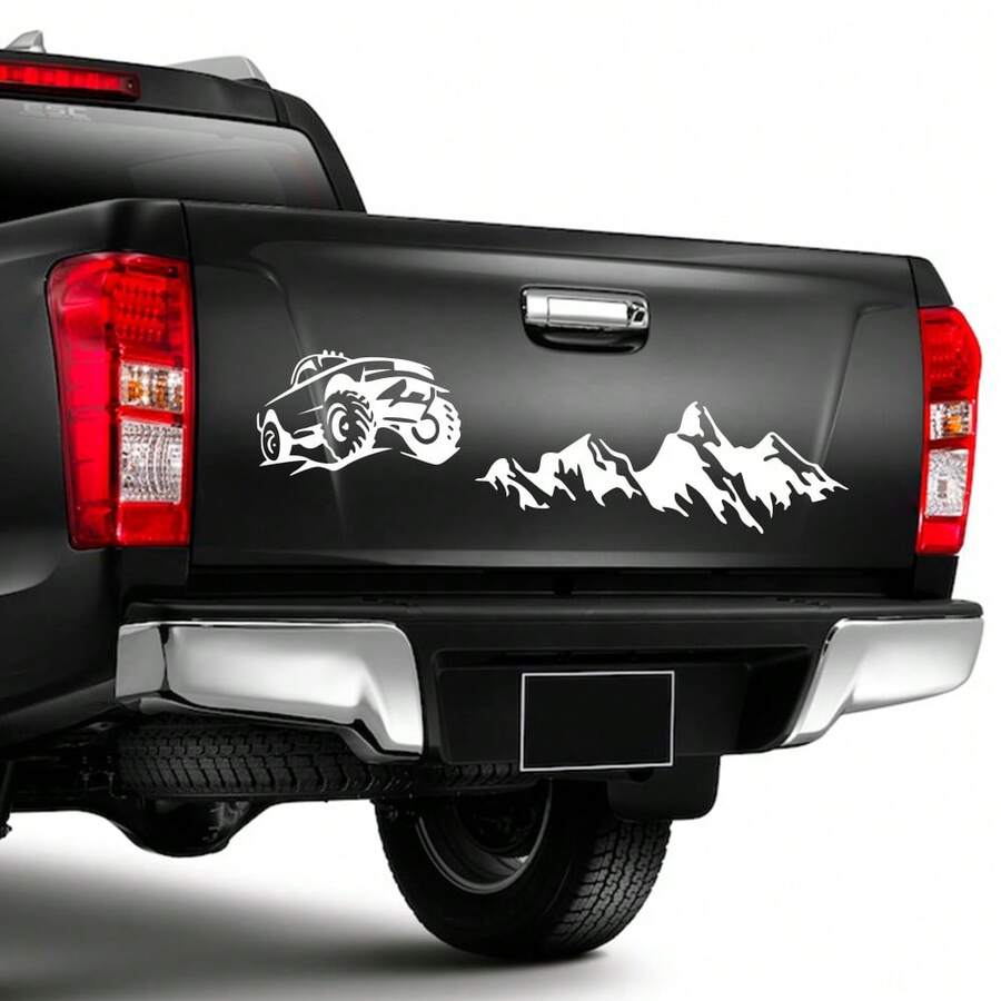 Pickup Rear Door Bumper Sticker Universal Car Truck Tailgate Decal For ...