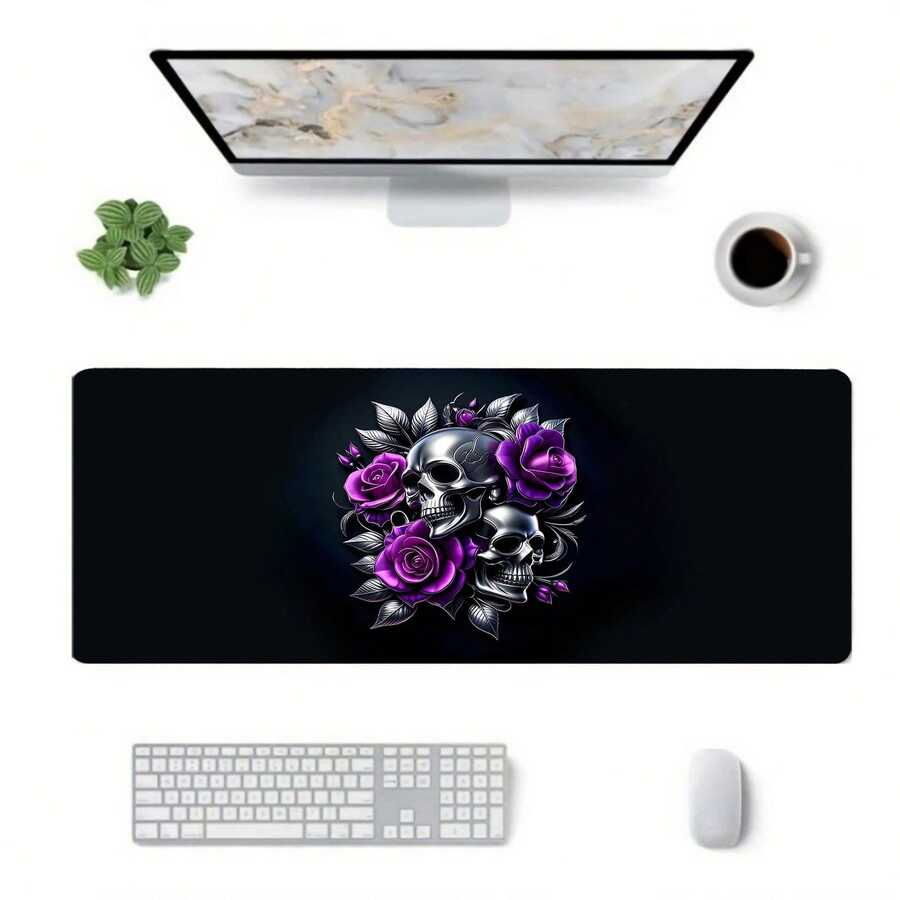 Extra Large Rubber Mouse Pad With Skull Design And Anti-Slip Bottom ...