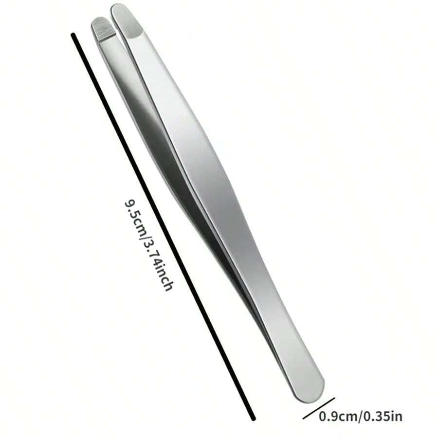 Stainless Steel High-Precision Round Tweezers, Used For Eyebrow And ...