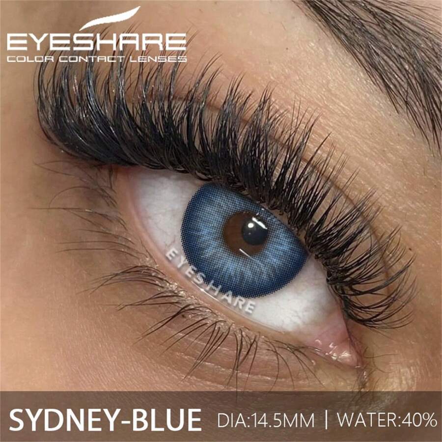 1 paire de lentilles de contact de couleur pour les yeux Lentilles de ...