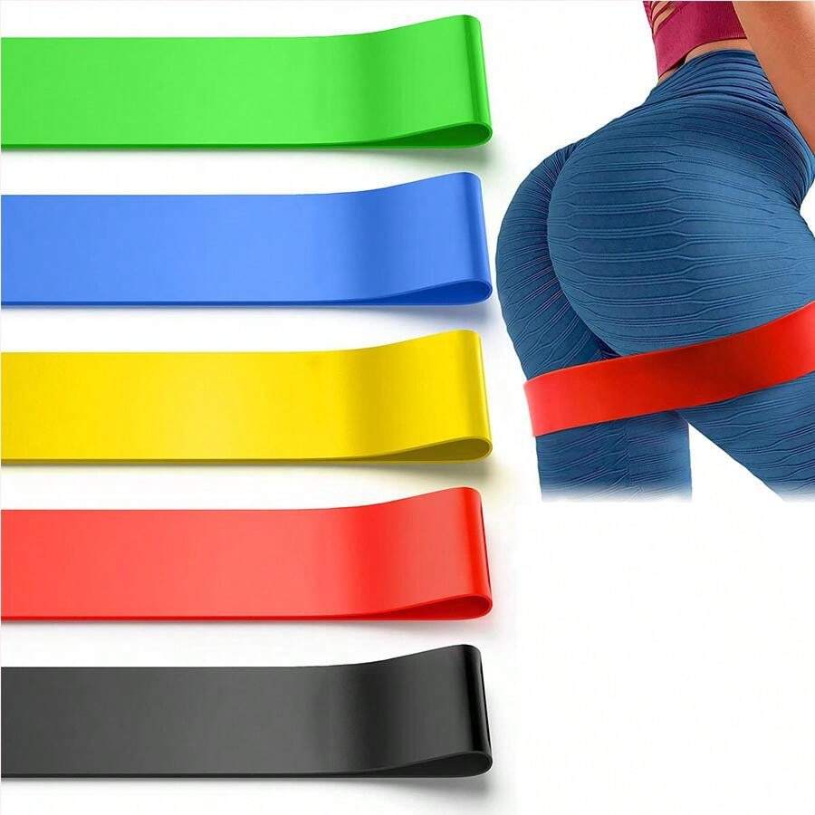 Resistance Bands, Exercise Workout Bands For Women And Men, 5 Set Of ...