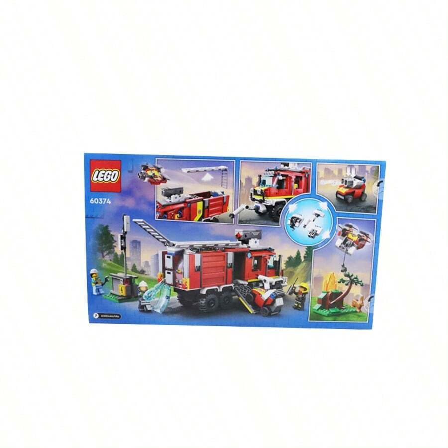 LEGO 60374 City Fire Command Unit Rescue Fire Engine Toy Set | SHEIN UK