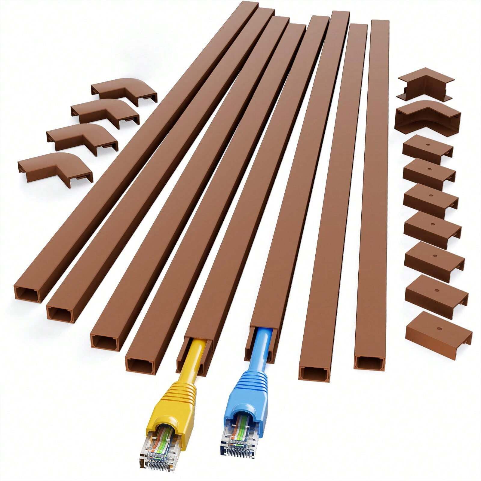 Canaleta oculta para cables de 318,5 cm, Delamu, protector de cable ...