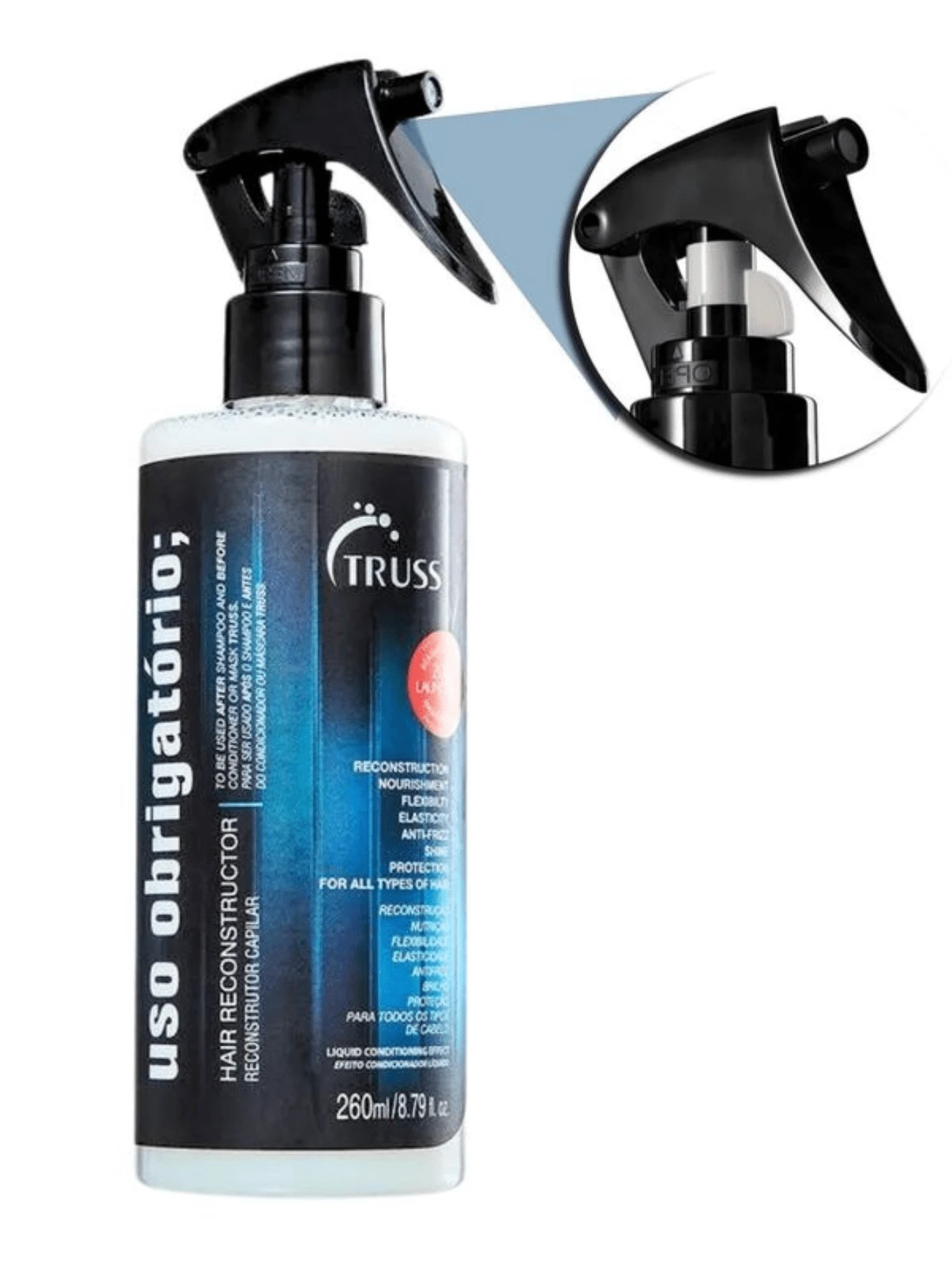 Truss Kit Duo Spray Leave-in Reconstrutor 260ml Uso Obrigatório Truss ...