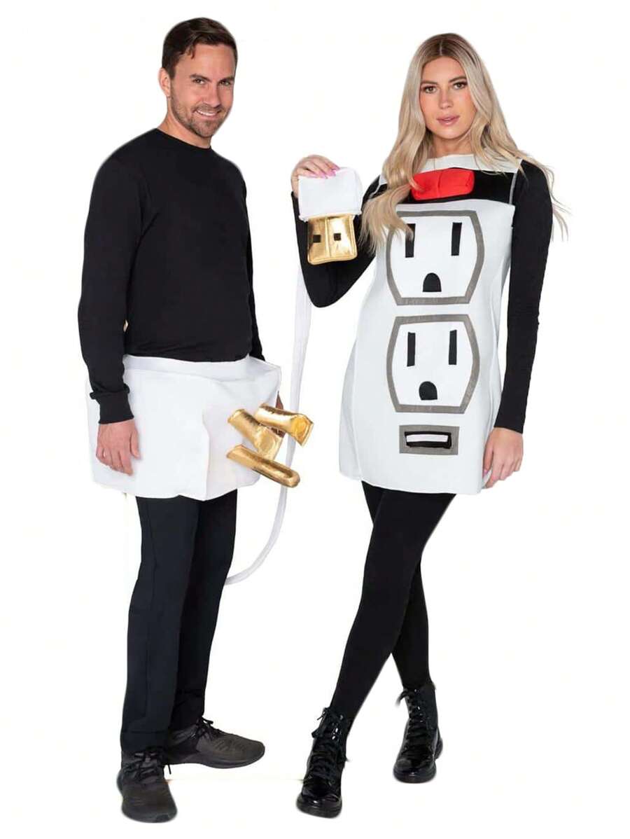SYNCFUN Halloween Costume Plug And Socket Couple Costumes For Halloween ...