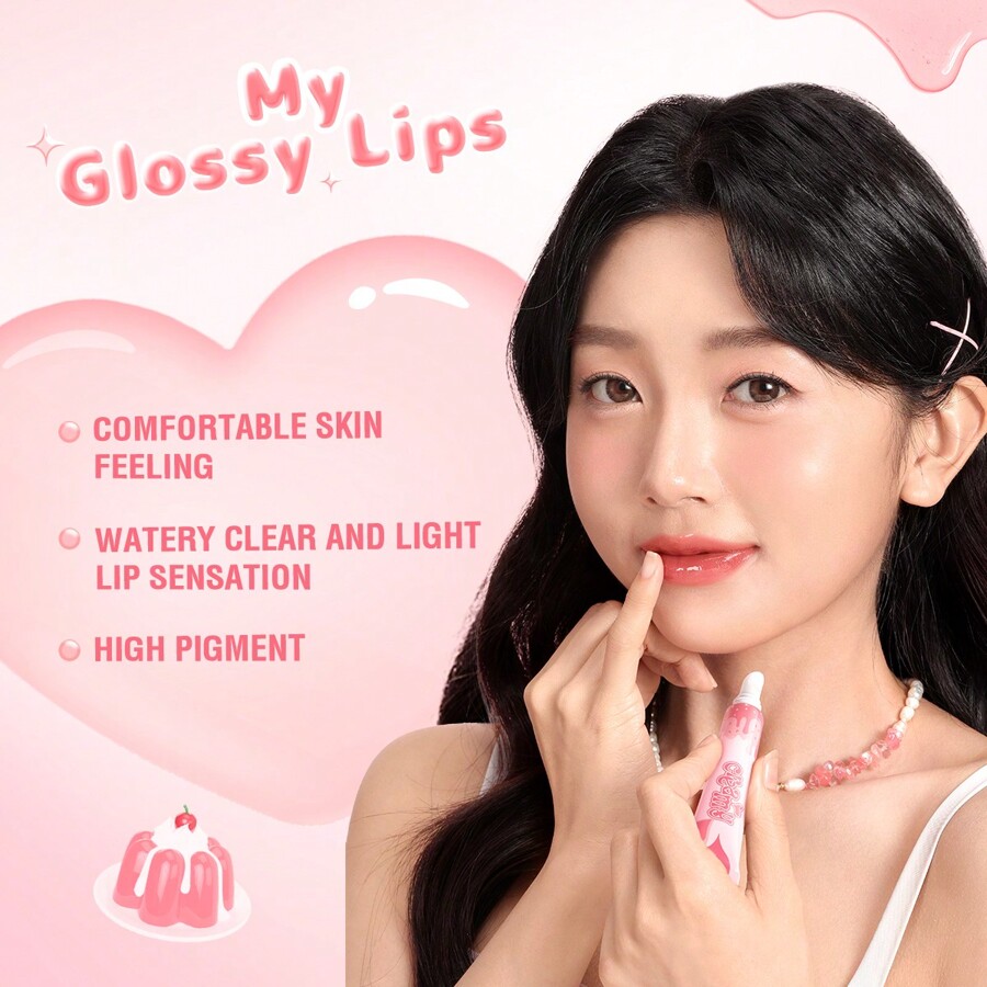 PINKFLASH PINKFLASH Watery Glow Hydrating Lip Gloss Dewy Lip Glow 5 ...