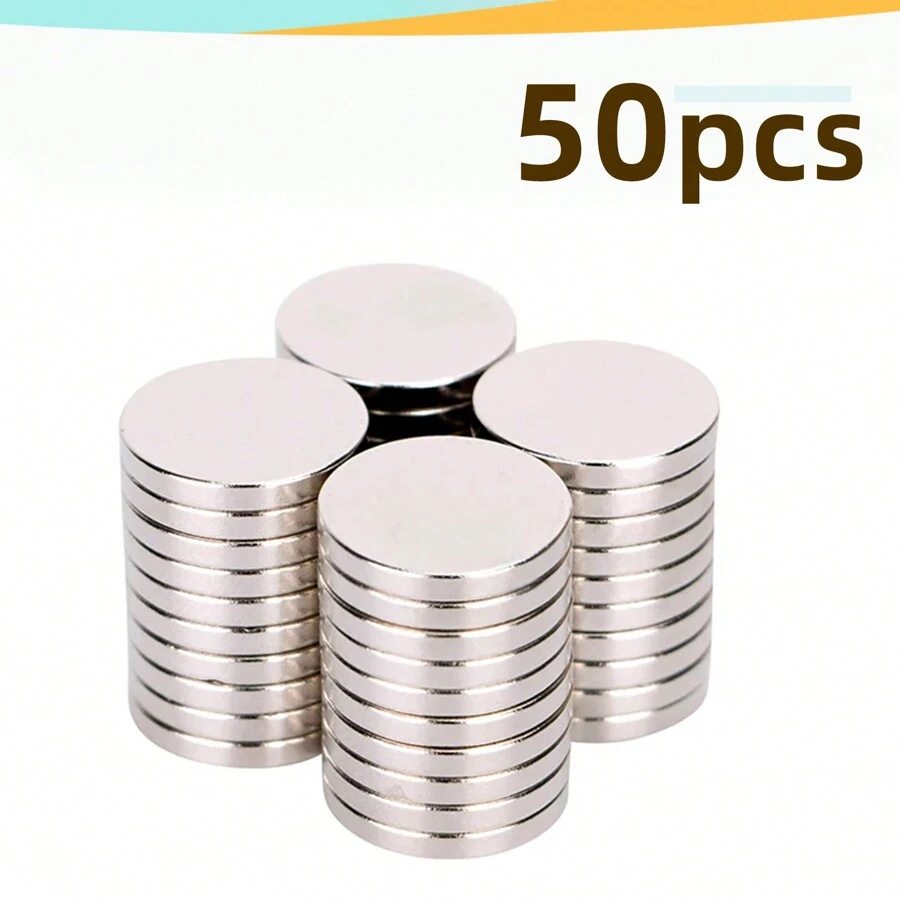 50pcs 15X2.5mm Neodymium Magnets, Powerful Round Rare Earth Magnets ...