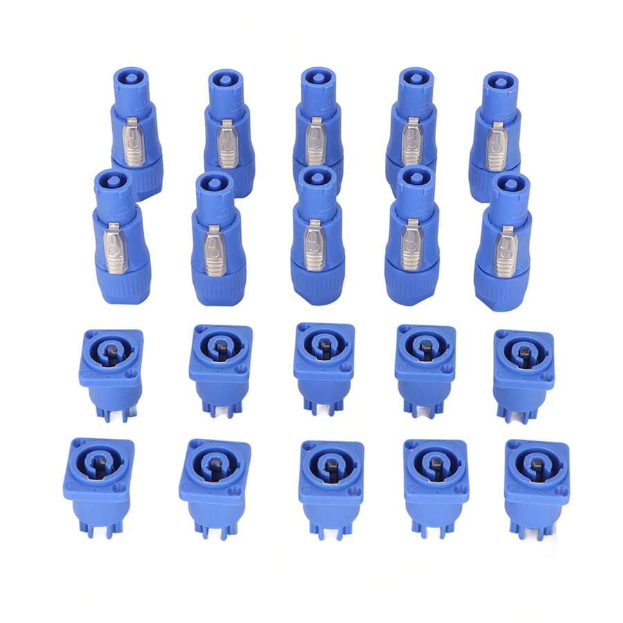 3 Pin Male And Female Head Connectors 20A Plug And Play Speaker Power ...