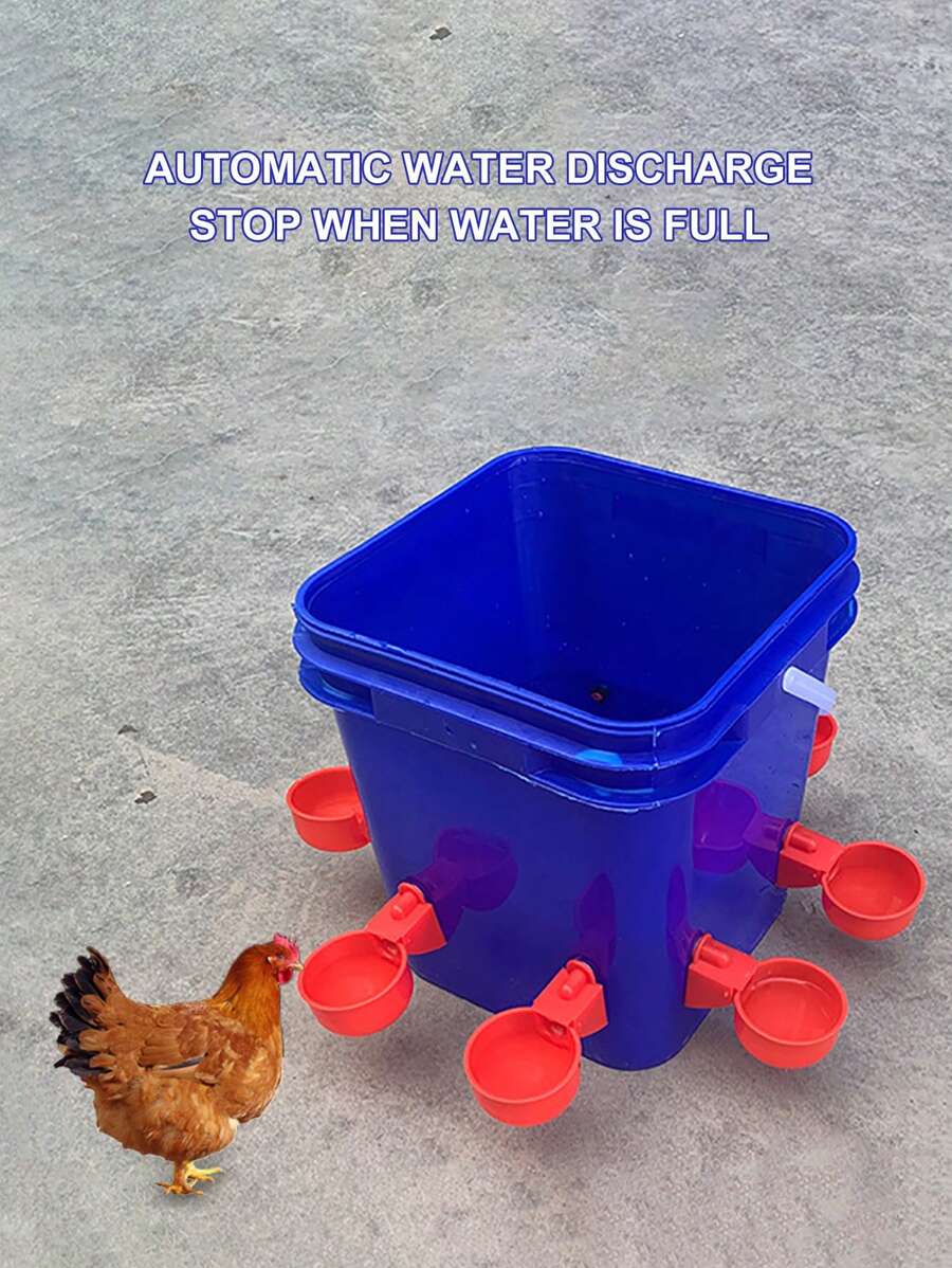 16pcs Automatic Poultry Drinkers, Chicken Duck Bird Pet Water Dispenser ...
