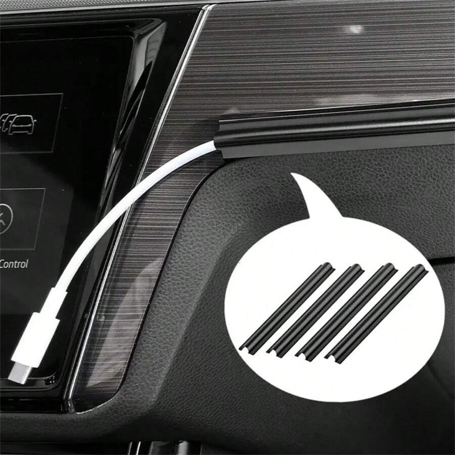 4pcs/Set Car Charging Cable Organizer, Interior Cable Management ...