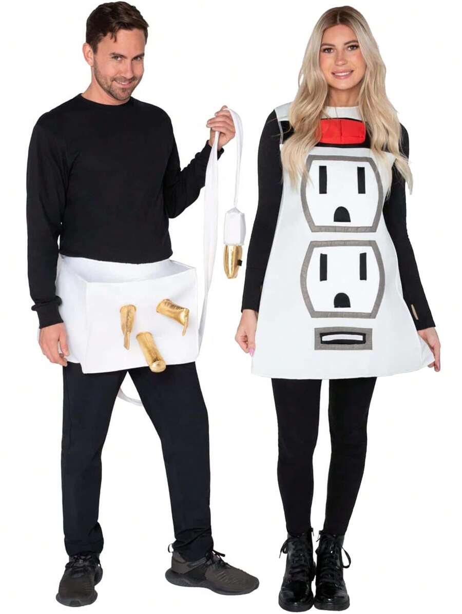 SYNCFUN Halloween Costume Plug And Socket Couple Costumes For Halloween ...