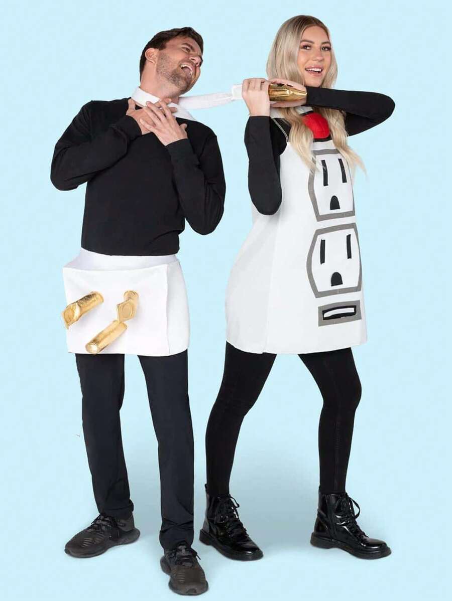 SYNCFUN Halloween Costume Plug And Socket Couple Costumes For Halloween ...