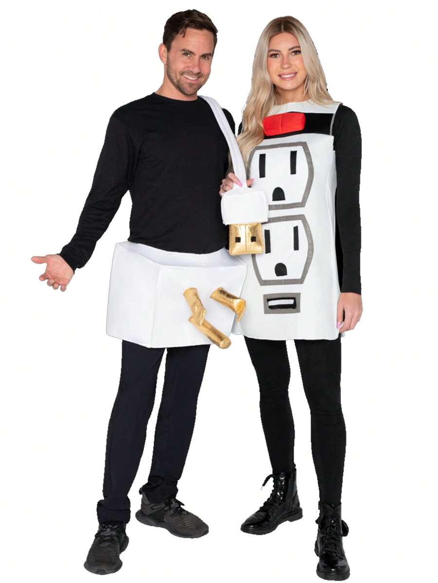 SYNCFUN Halloween Costume Plug And Socket Couple Costumes For Halloween ...
