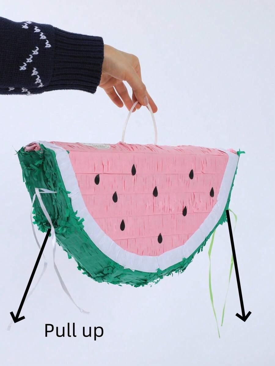 1pc Watermelon Shaped Collapsible Holiday Decoration, Pinata Cartoon ...