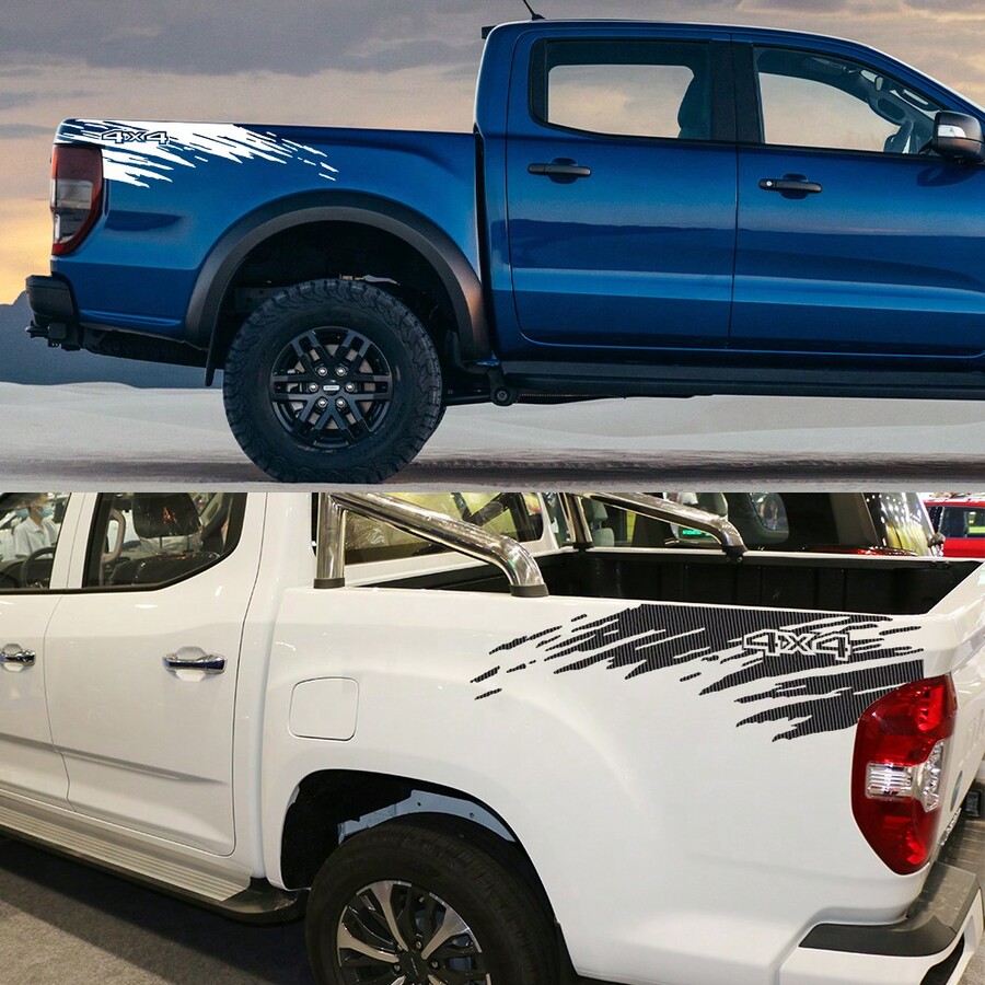 Pickup Bed Mudslinger Style Sticker Car Splash Kit Truck Decor Decal ...