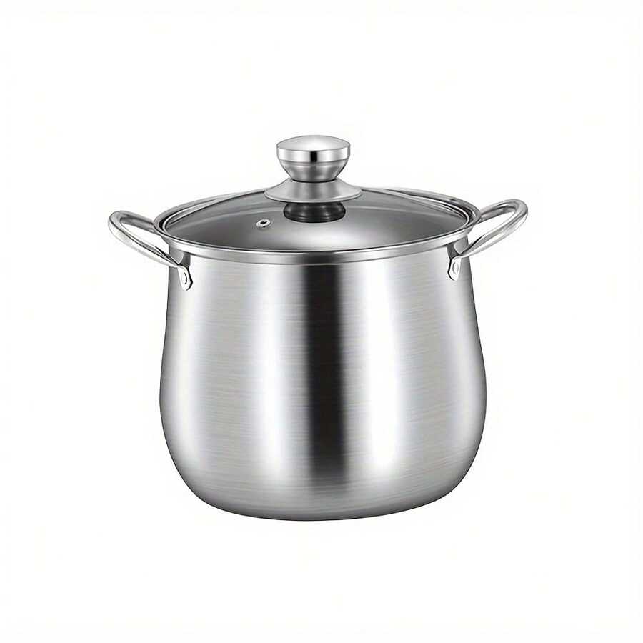 Stainless Steel Cooking Pot, Soup Pot, Noodle Pot, Curry Pot, Camping ...