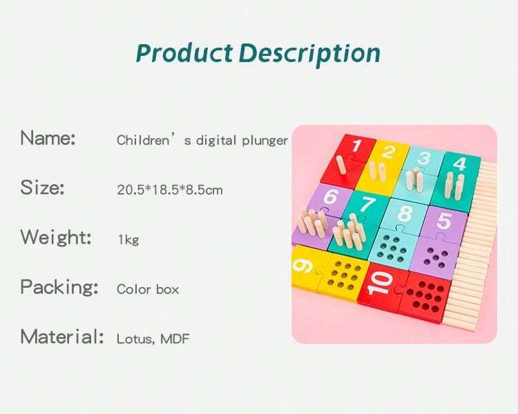 Counting Pegs Board Montessori Toys For Kids Aged 3 4 5 6 Years Old ...