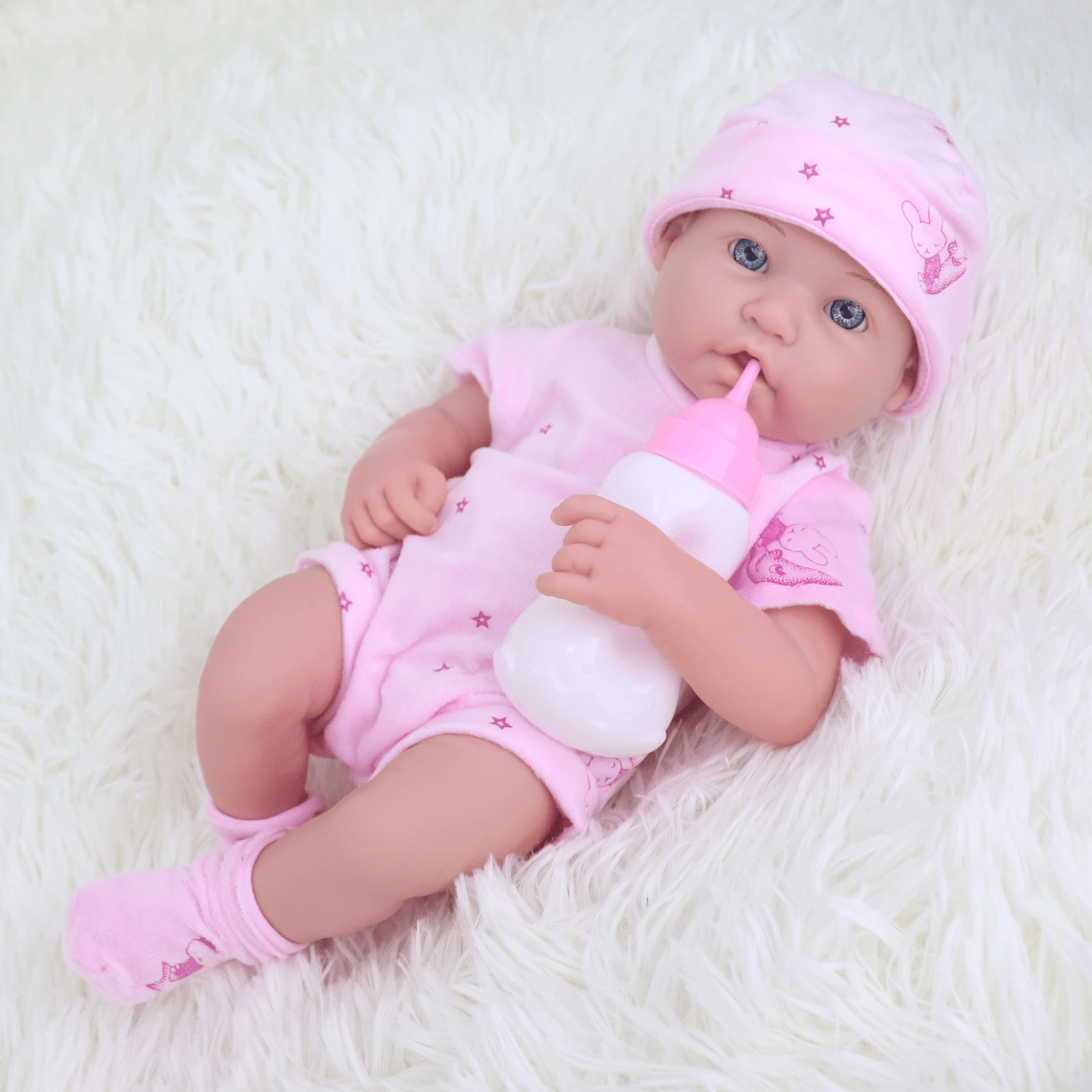14 Inch Baby Doll Clothes Accessories Set, Reborn Soft Body Baby Doll ...