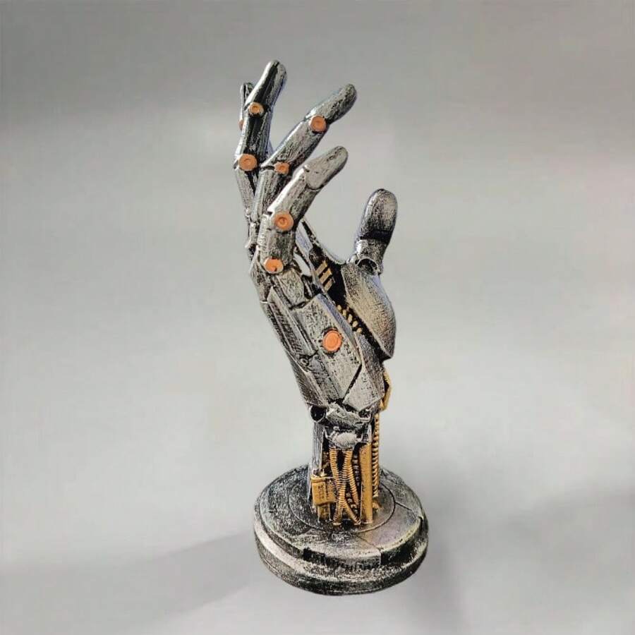 1pc Cyberpunk Robotic Hand Statue Game Controller Stand Support Holder ...