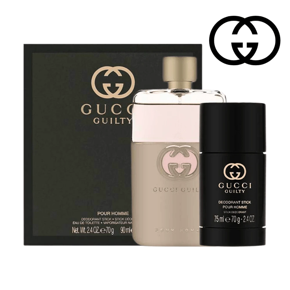 Gucci GUCCI GUILTY Cologne For Men By Gucci 2 PC Travel Exclusive Set 3 ...