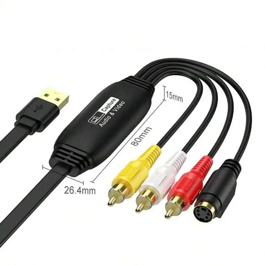 Convertidor USB de VHS a digital, captura de video y audio USB 2.0 ...