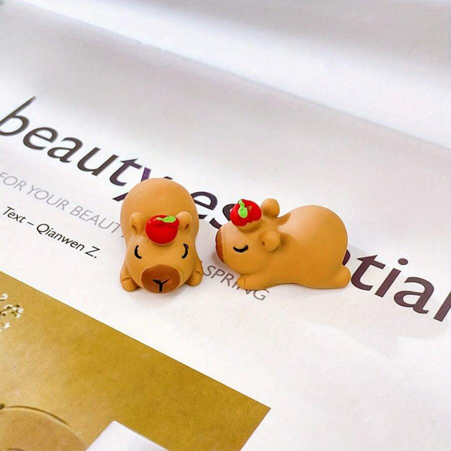 5/10/20Pcs Capybara Figurines Mini Capybara Tiny Resin Capybara ...
