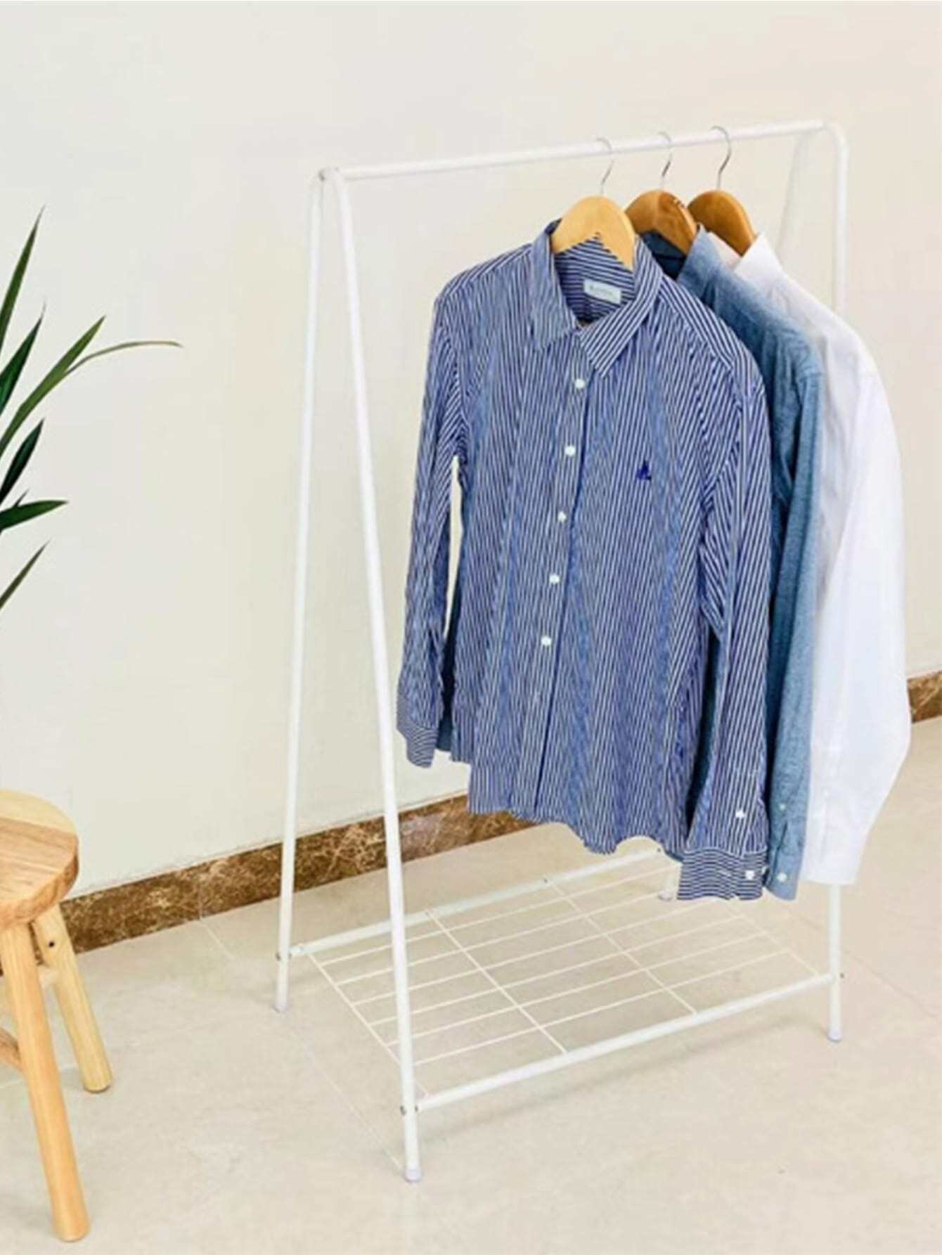 White 1 Ladder To Secure Hangers A Simply Designed Coat Hanger That Can ...