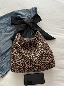 Fashion Cute Bow Handbag, Casual Canvas Shoulder Bag, Suitable For ...