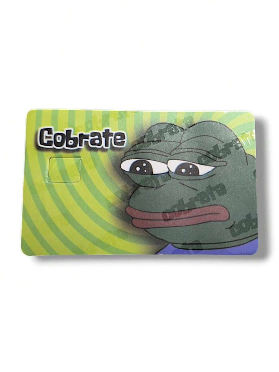 1 Sticker Adhesive Get Paid Meme Sad Frog Debit Credit Card Transport ...
