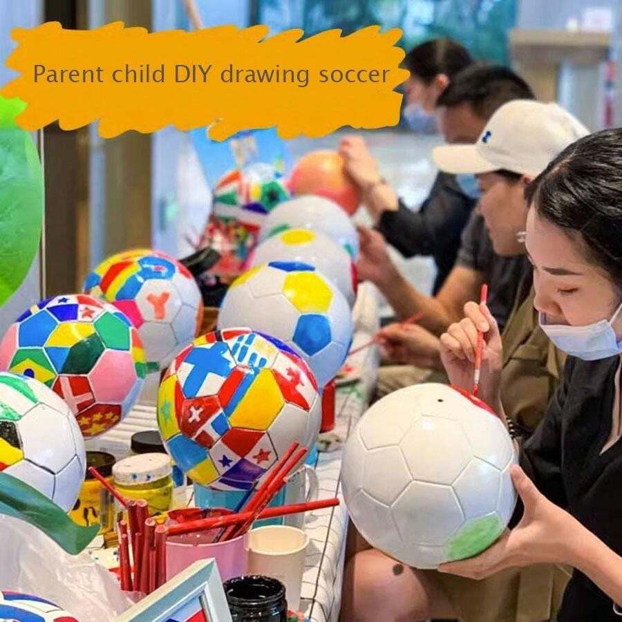 Blank Graffiti Soccer Ball, Painting DIY Craft Kit, Kids Children And ...