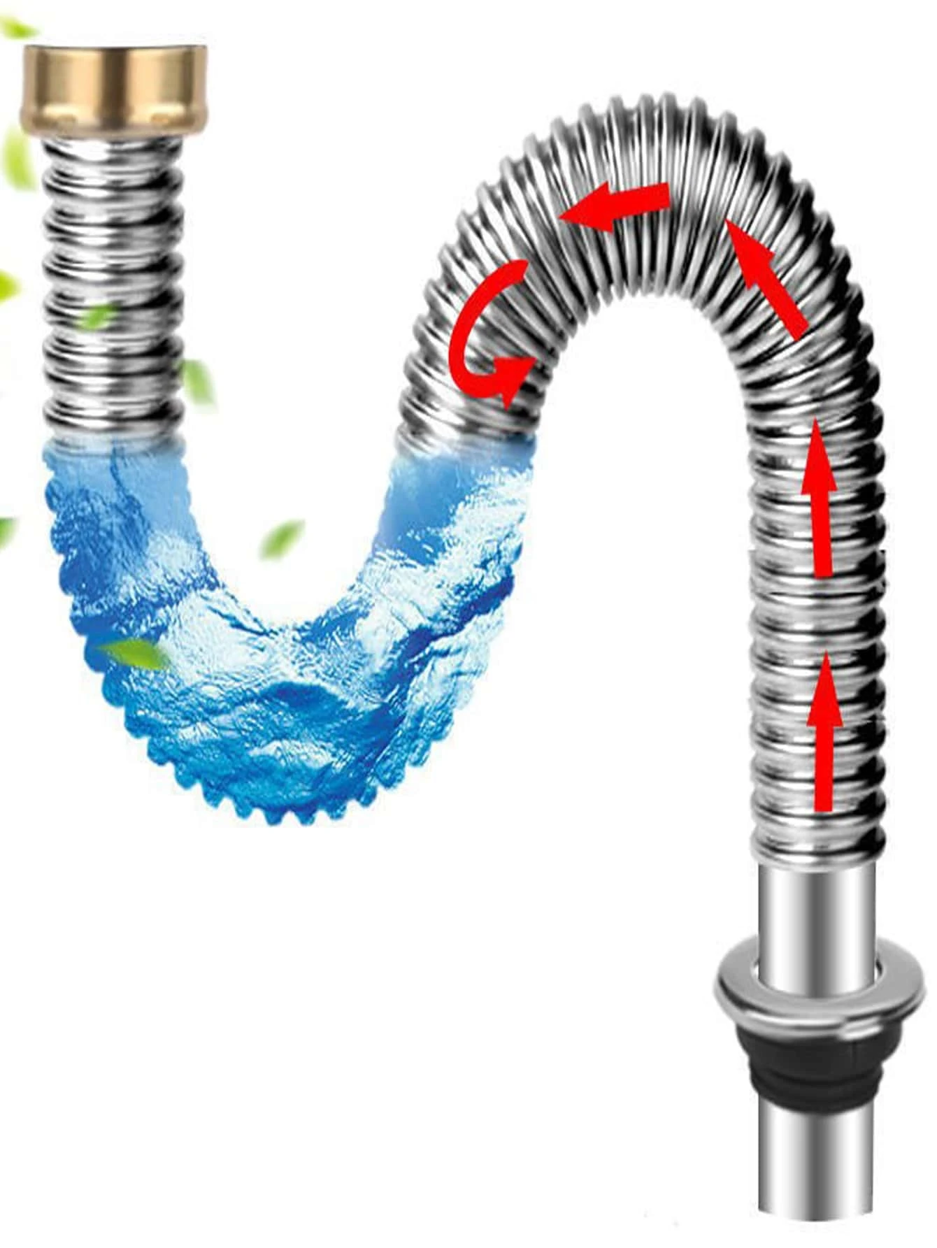 Kitchen Wash Basin Stainless Steel Downpipe Drainer High Temperature ...