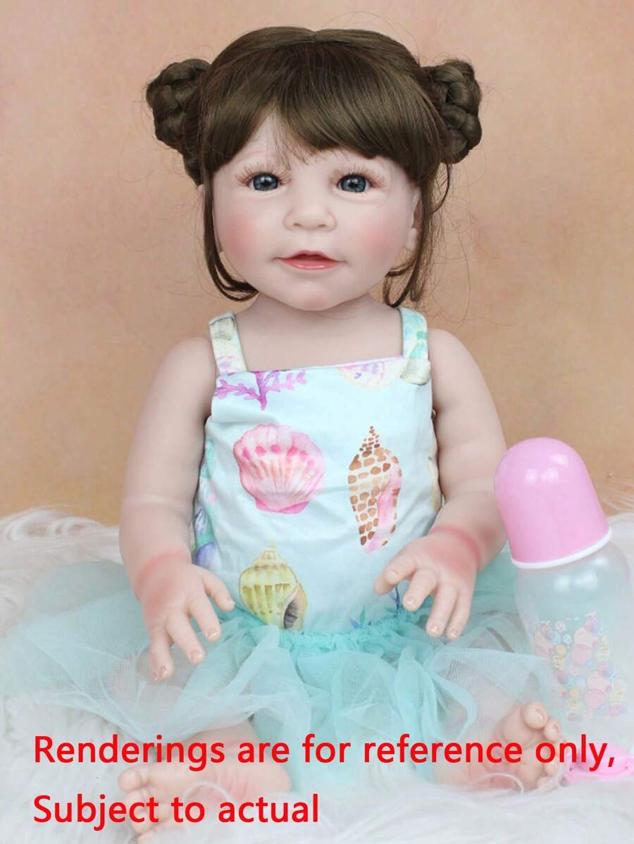 19 Inch Full Vinyl Body Reborn Doll Alive 48 CM Newborn Bebe Bath Toy ...