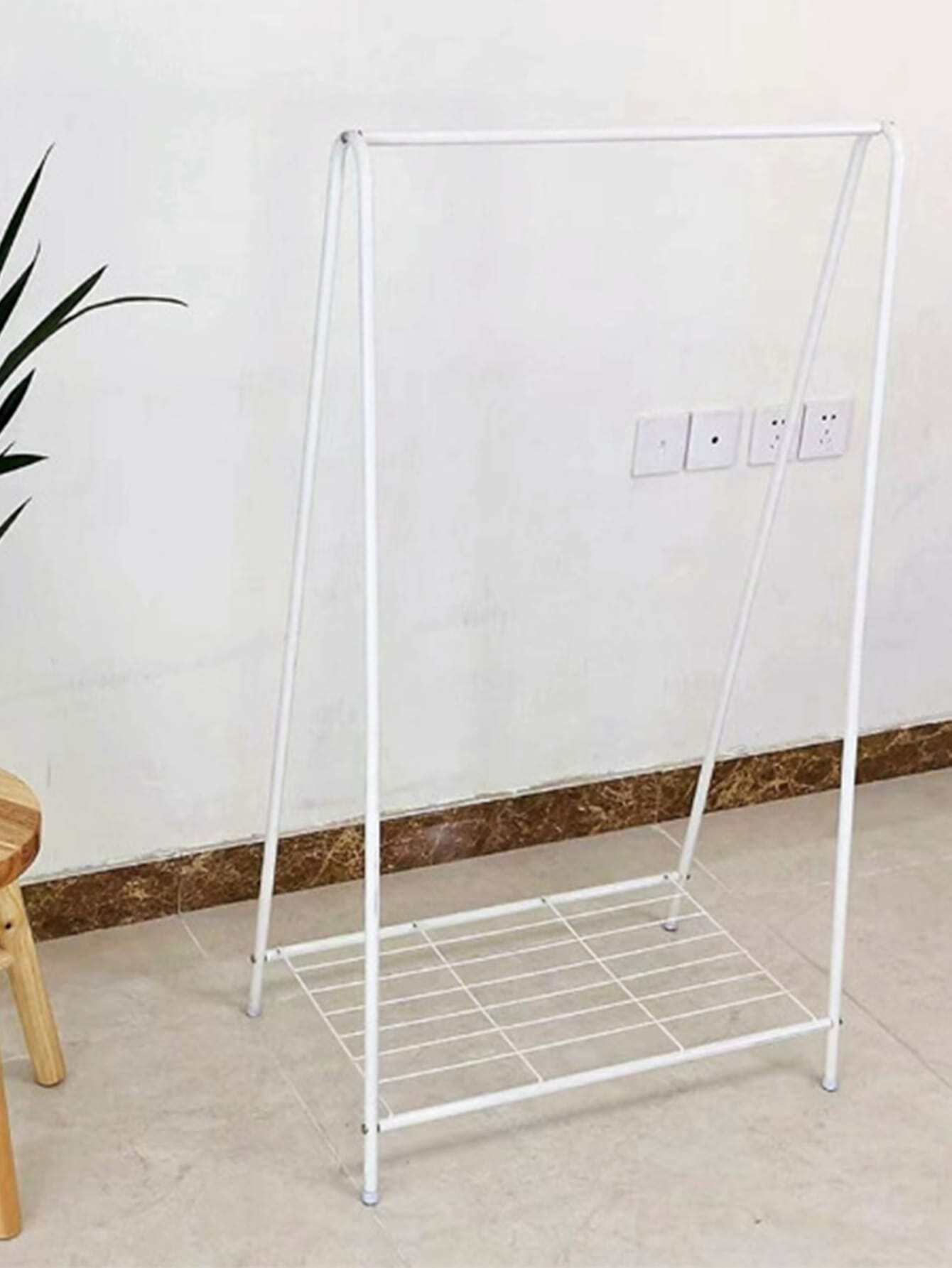 White 1 Ladder To Secure Hangers A Simply Designed Coat Hanger That Can ...