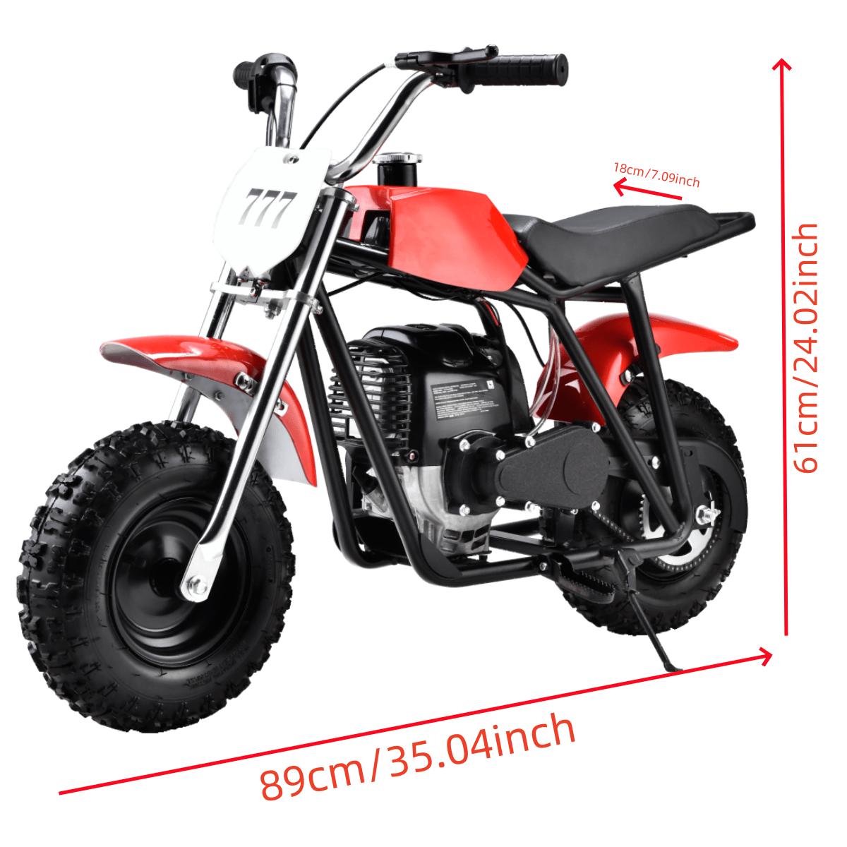 Dazone Moto de cross de 40 cc, motocicleta de 4 tiempos, mini ...