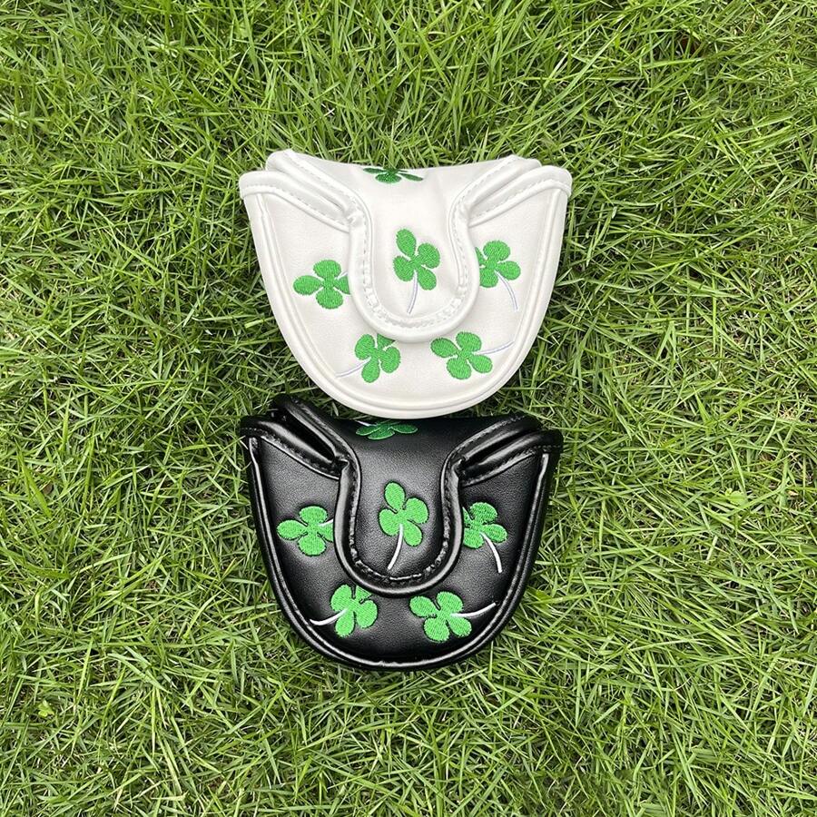 1pc Good Four Leaf Clover Golf Putter Cover For Mallet Blade Club ...