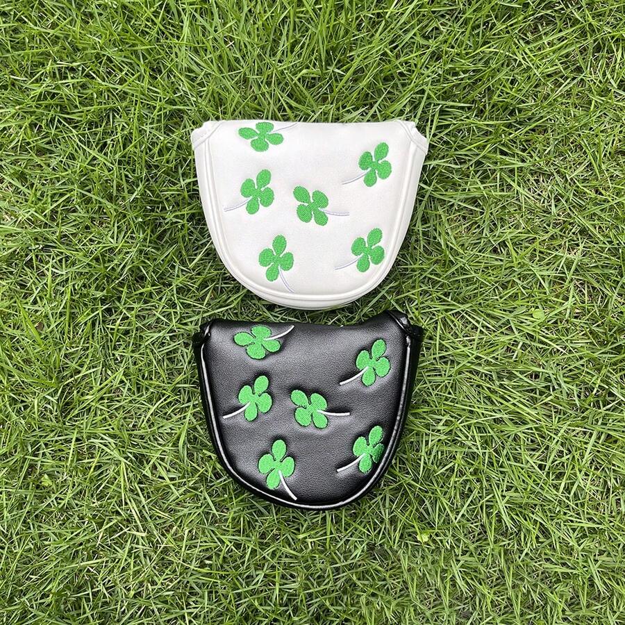 1pc Good Four Leaf Clover Golf Putter Cover For Mallet Blade Club ...