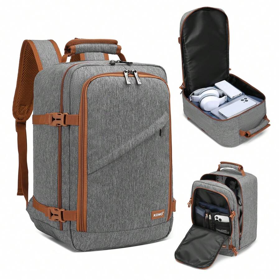 KONO Waterproof 20L Carry-On Travel Backpack 40x20x25cm Lightweight ...