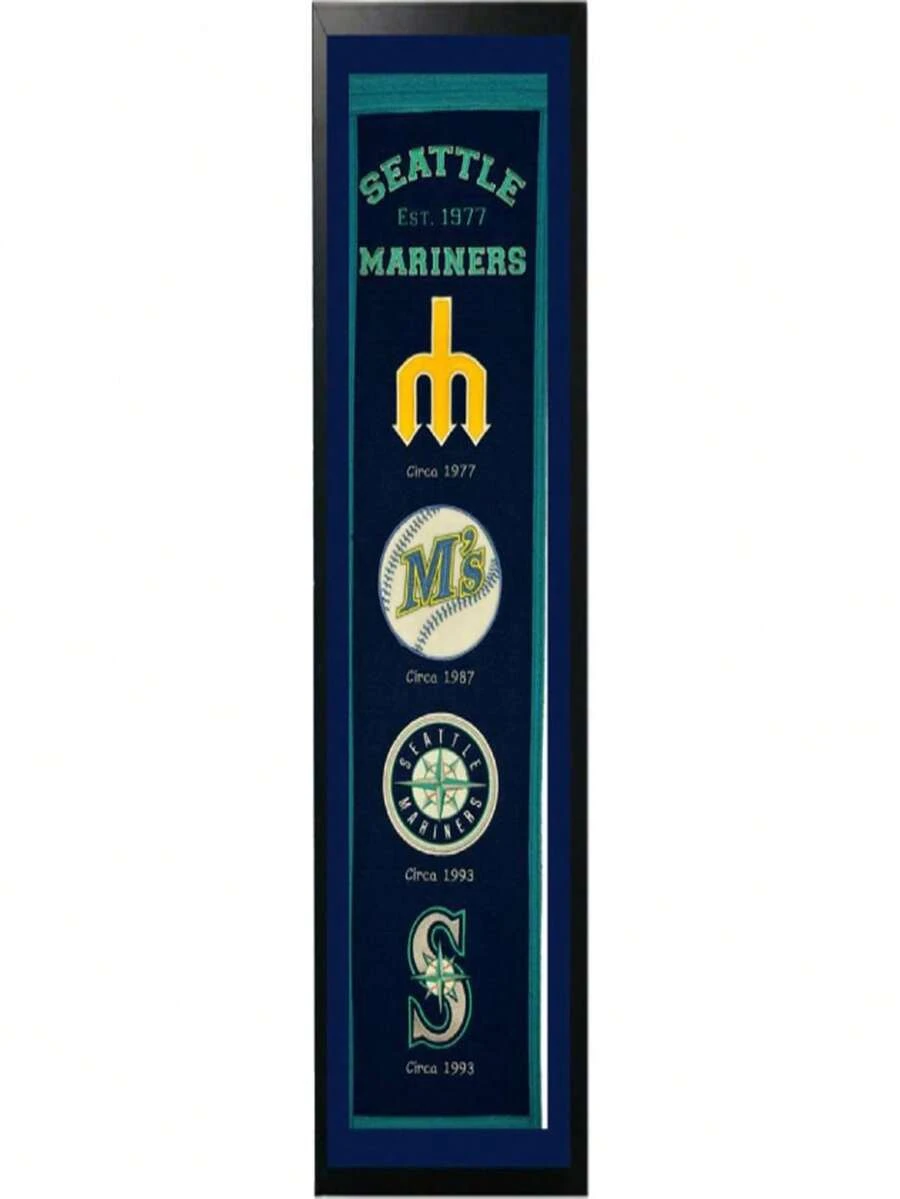 Unbeatablesale Seattle Mariners Logo History Felt Banner - 14 X 37 In ...