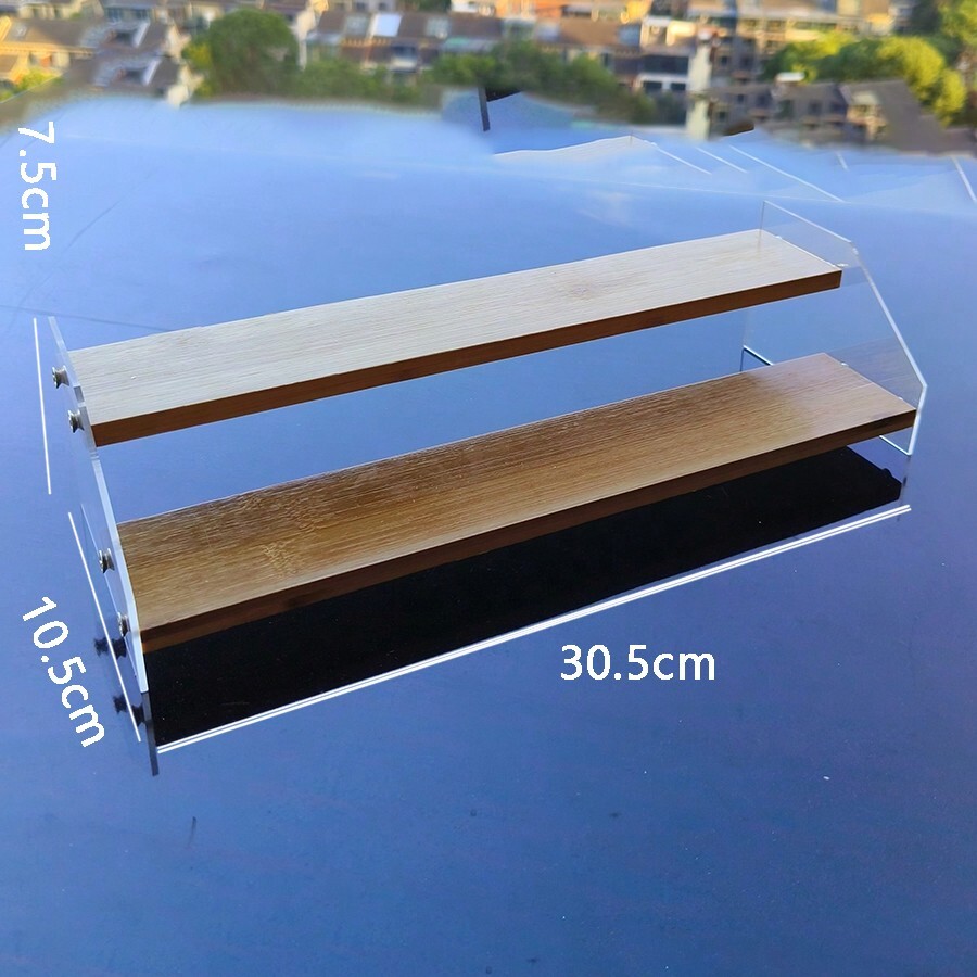 Multi-Purpose Transparent Tiered Storage Rack, Acrylic Tiered Display ...