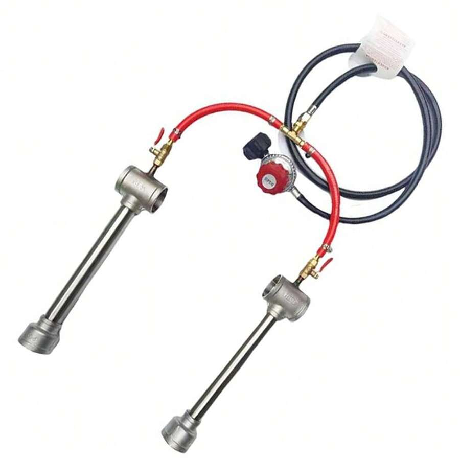 LSMIITTH Double Propane Forge Burners Accessories High Pressure Cast ...