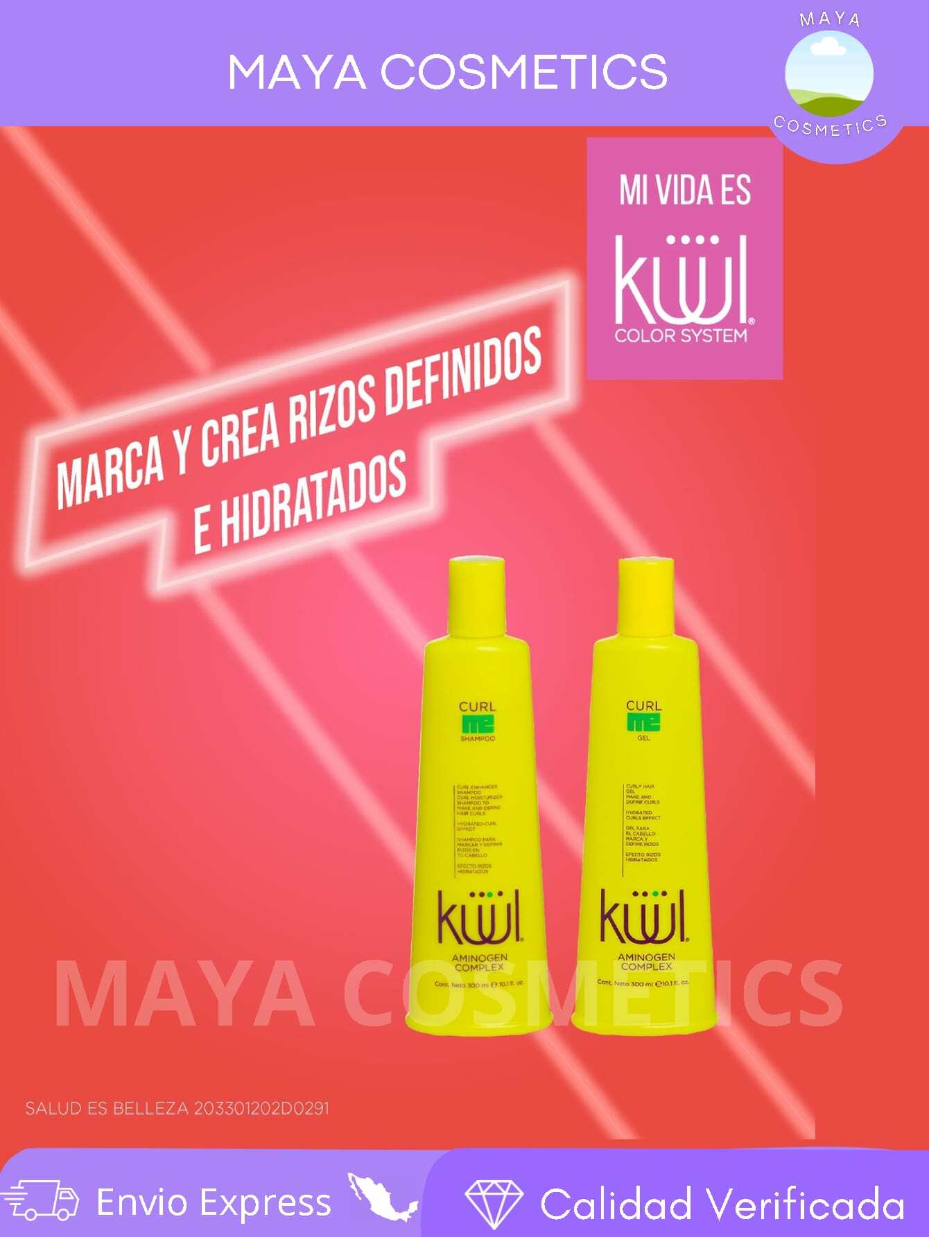 Curl me Tratamiento para Rizos Gel , Shampoo para Rizos Curle me Kuul ...