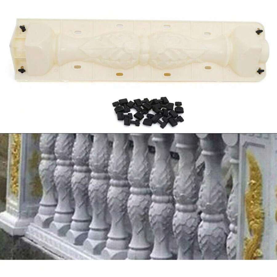 Cement Railing Moulds Balustrades Mold, Front Rear Moulds Balustrades ...