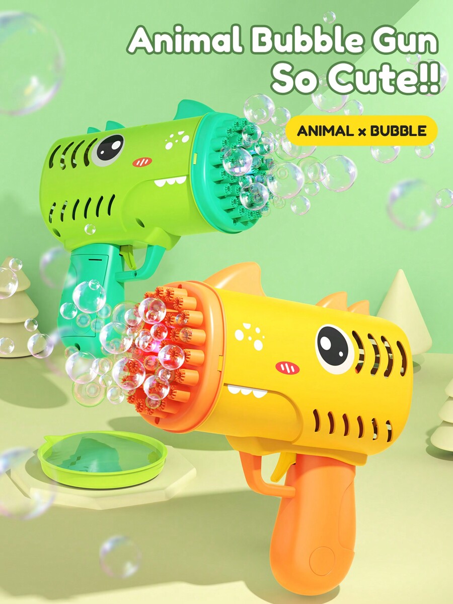 Children's Hand-Held Compact Multi-Hole Bubble Machine, Portable ...