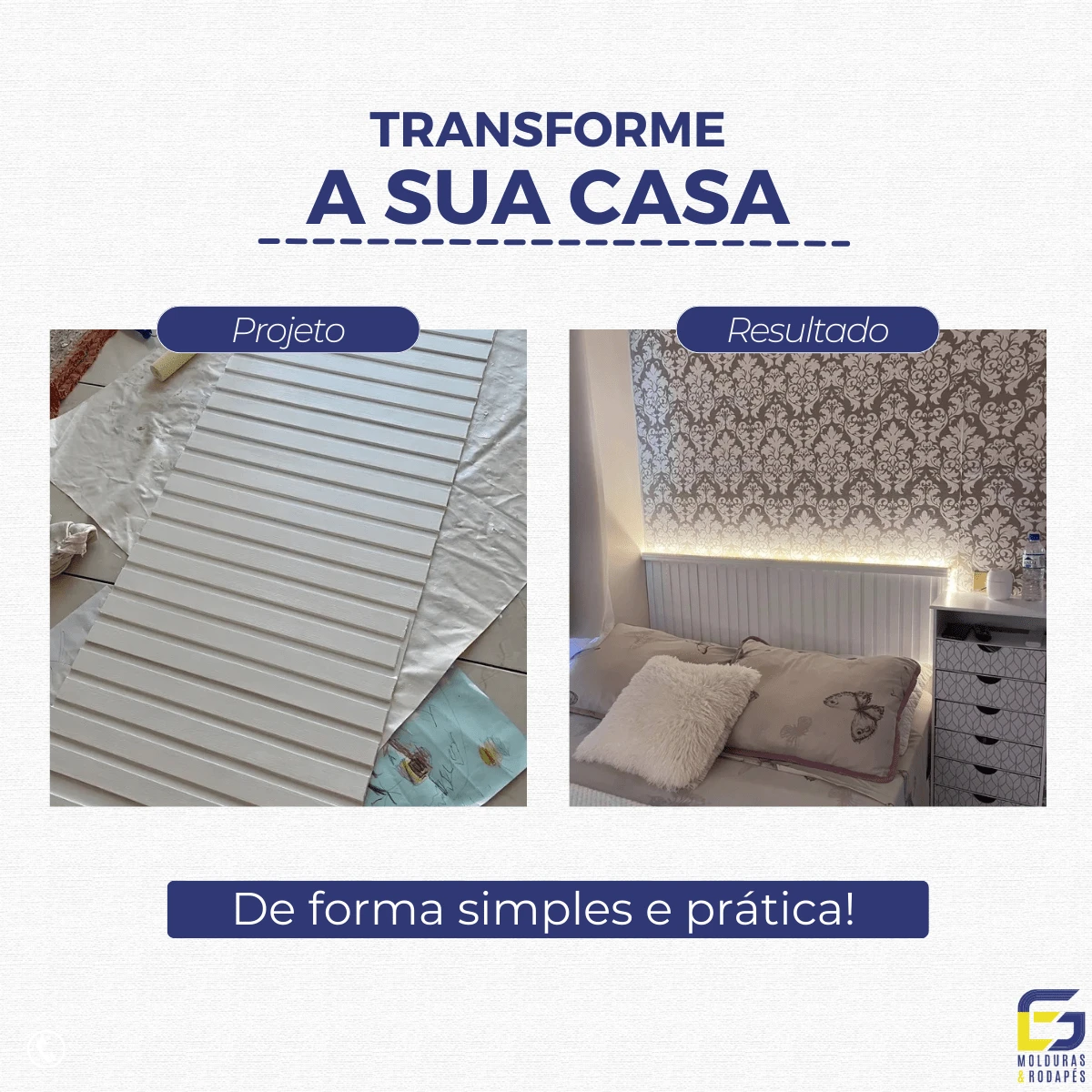 Boiserie Frame Skirting Board Slatted Panel Eva Self-Adhesive Smooth 3 ...