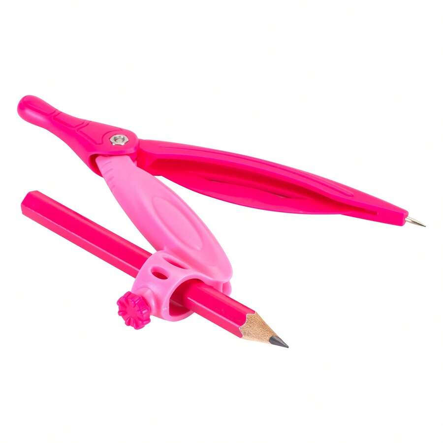 deli Deli 8 Pcs Pink Compass Math Drafting Set, Multiple Function, Four ...