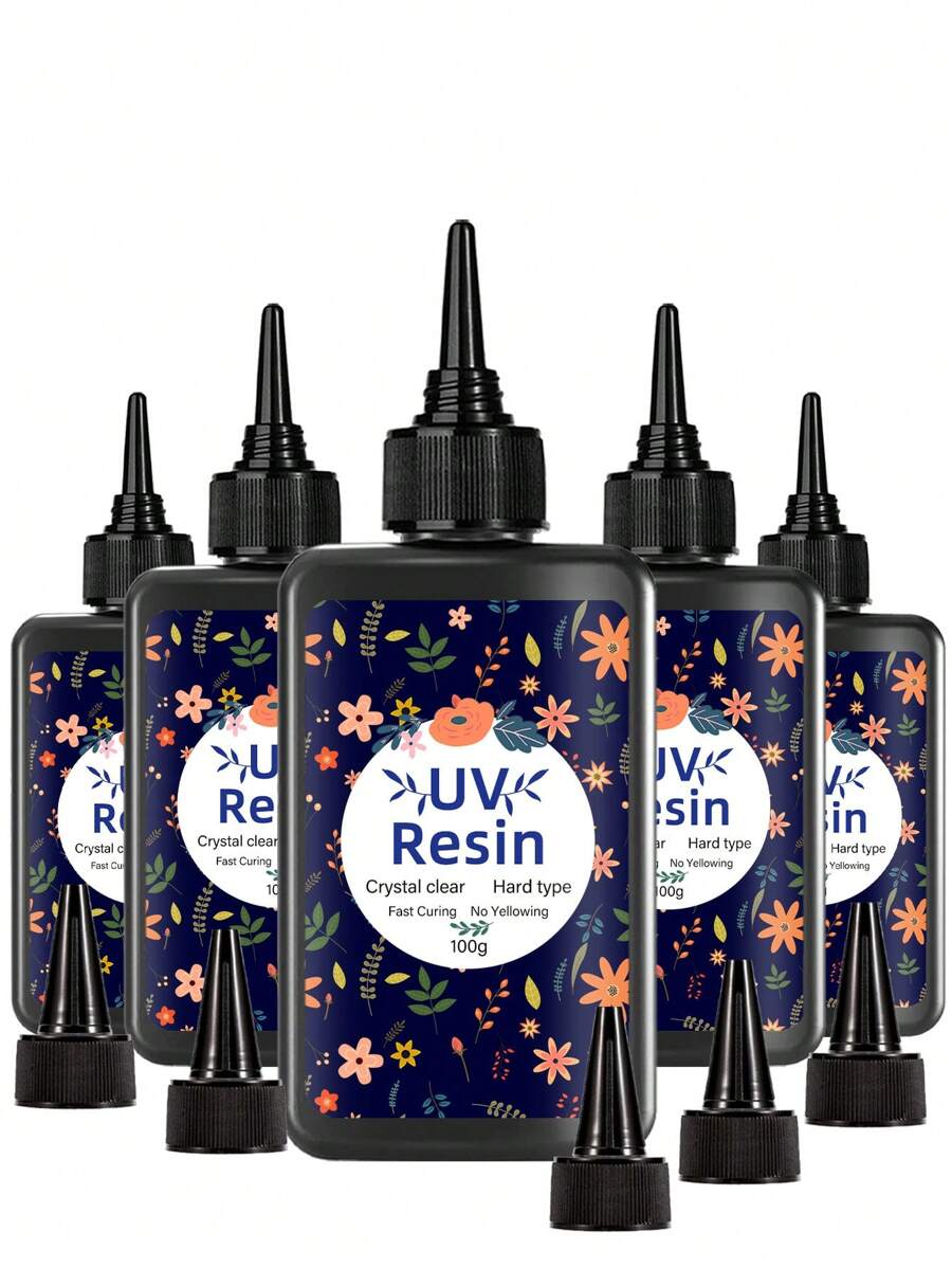 UV Resin -Upgraded UV Resin Kit, Hard Type Crystal Clear Ultraviolet Curing UV Epoxy Resin For ...